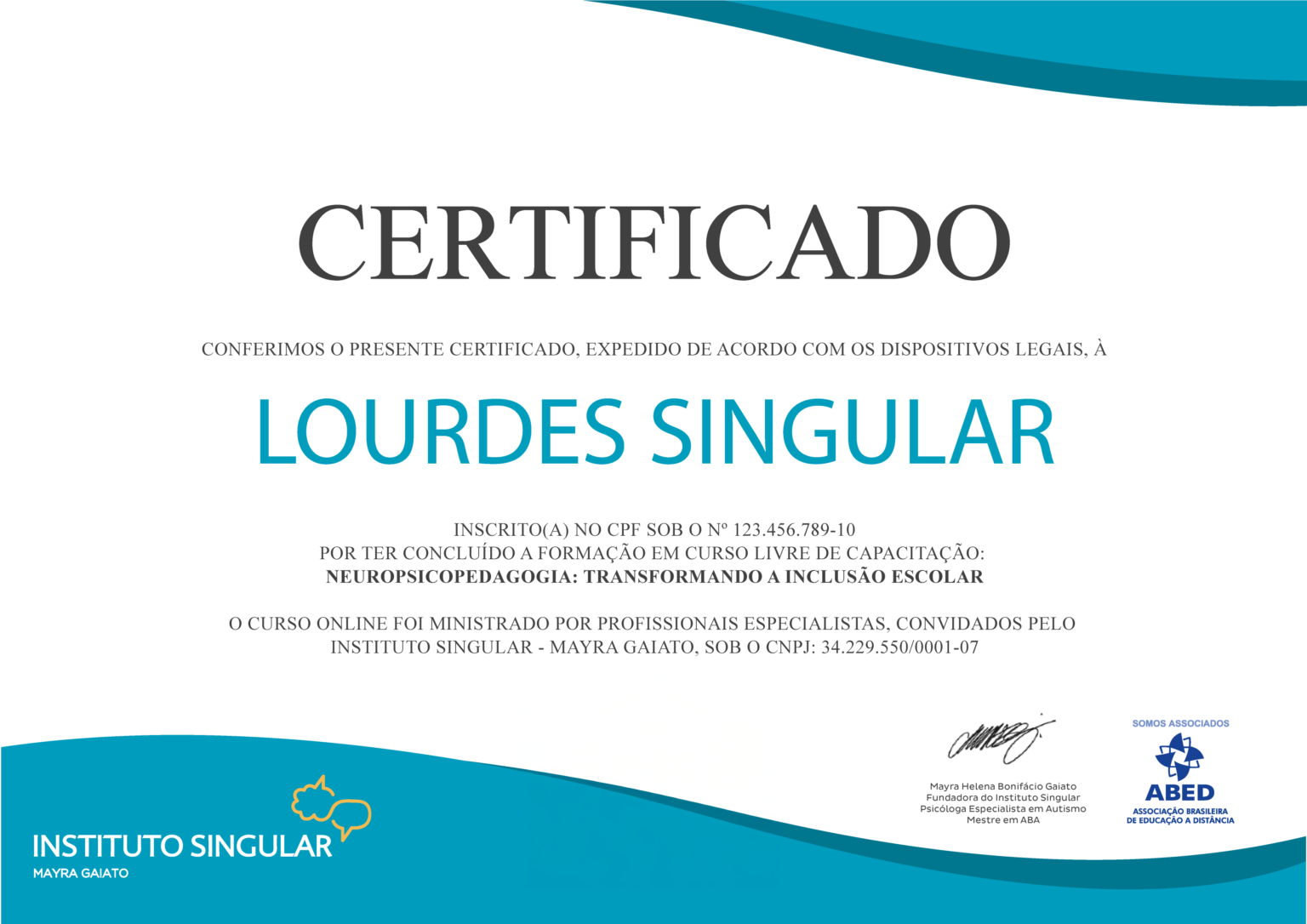 MasterClass com Mayra Gaiato - Instituto Singular